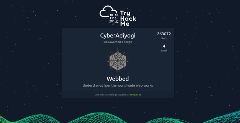 Hrushabh H. on LinkedIn: #tryhackme #webfundamentals #cybersecurityjourney Hrushabh H. on LinkedIn: #tryhackme #webfundamentals #cybersecurityjourney