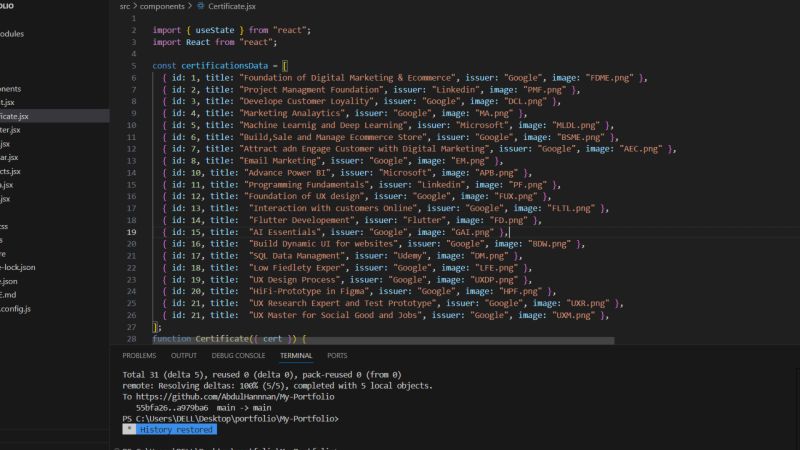 Abdul Hannan on LinkedIn: #react #portfolio #vercel #love #coding # ... Abdul Hannan on LinkedIn: #react #portfolio #vercel #love #coding # ...