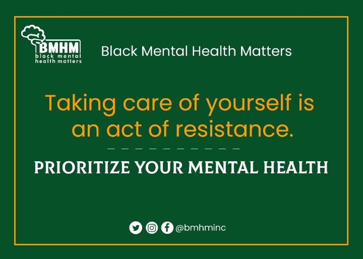 Black Mental Health Matters Inc on LinkedIn: #blackmentalhealthmatters ... Black Mental Health Matters Inc on LinkedIn: #blackmentalhealthmatters ...