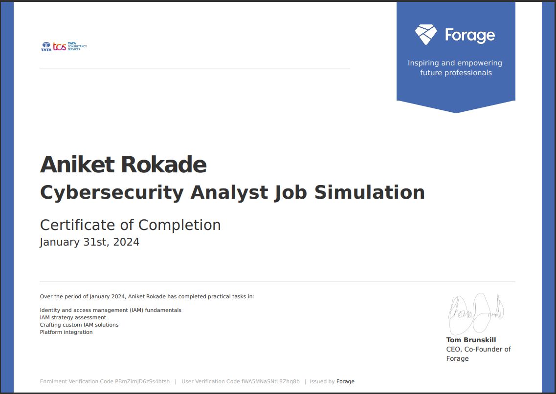 Aniket Rokade on LinkedIn: I just completed Tata Consultancy Services ... Aniket Rokade on LinkedIn: I just completed Tata Consultancy Services ...