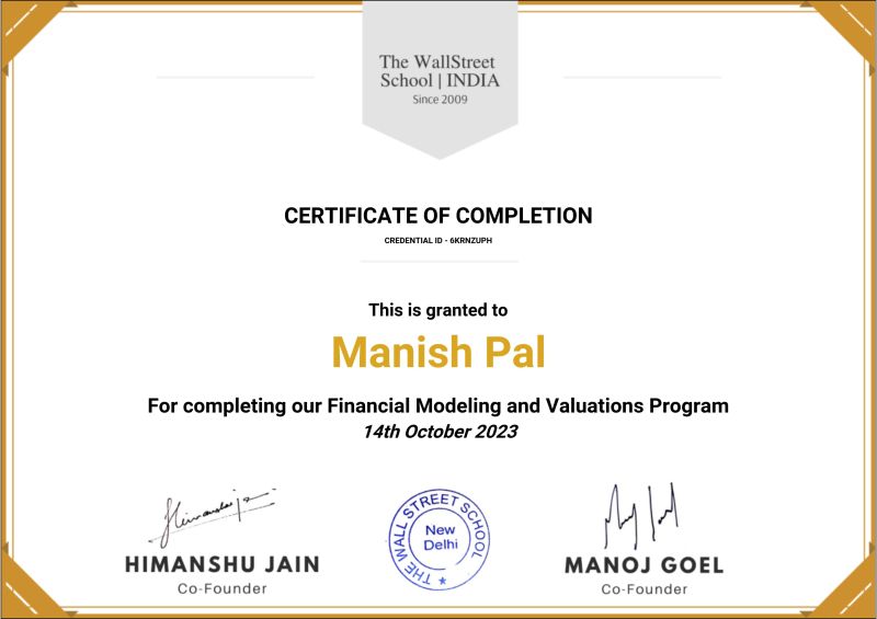 Manish Pal on LinkedIn: I'm thrilled to announce that i have completed ... Manish Pal on LinkedIn: I'm thrilled to announce that i have completed ...