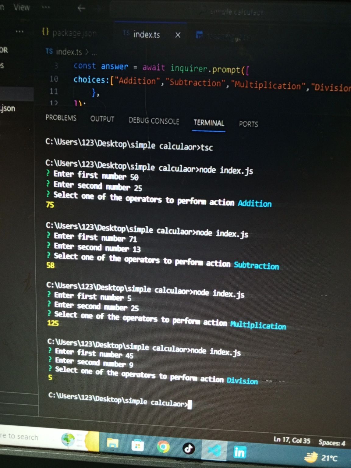 Saba Samad on LinkedIn: #ramzancodingnights #simplecalculator # ... Saba Samad on LinkedIn: #ramzancodingnights #simplecalculator # ...