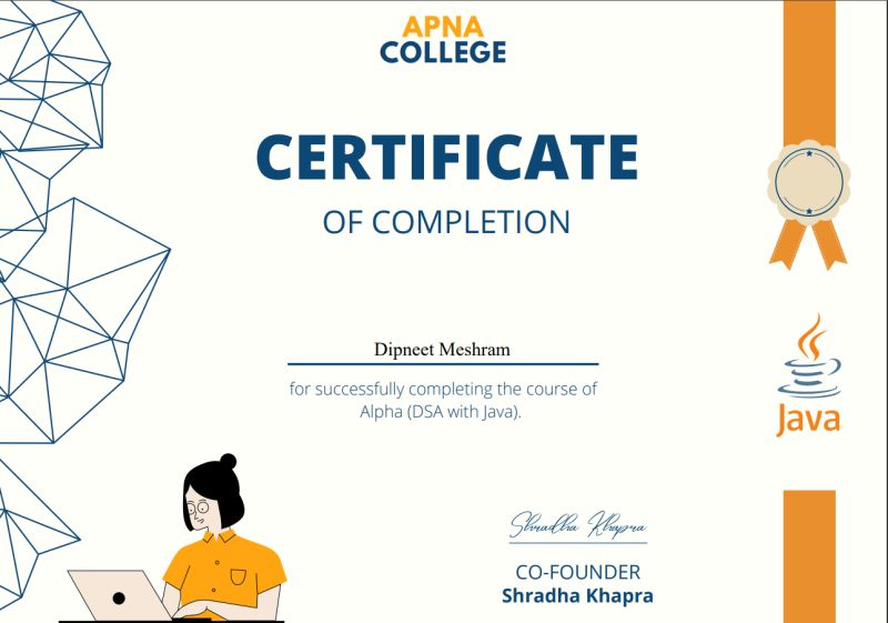 Dipneet Meshram on LinkedIn: #javaprogramming #apnacollege #alphacourse ... Dipneet Meshram on LinkedIn: #javaprogramming #apnacollege #alphacourse ...