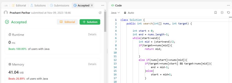 Prashant Parihar on LinkedIn: #binarysearch #dsa #dsawithedslash # ... Prashant Parihar on LinkedIn: #binarysearch #dsa #dsawithedslash # ...
