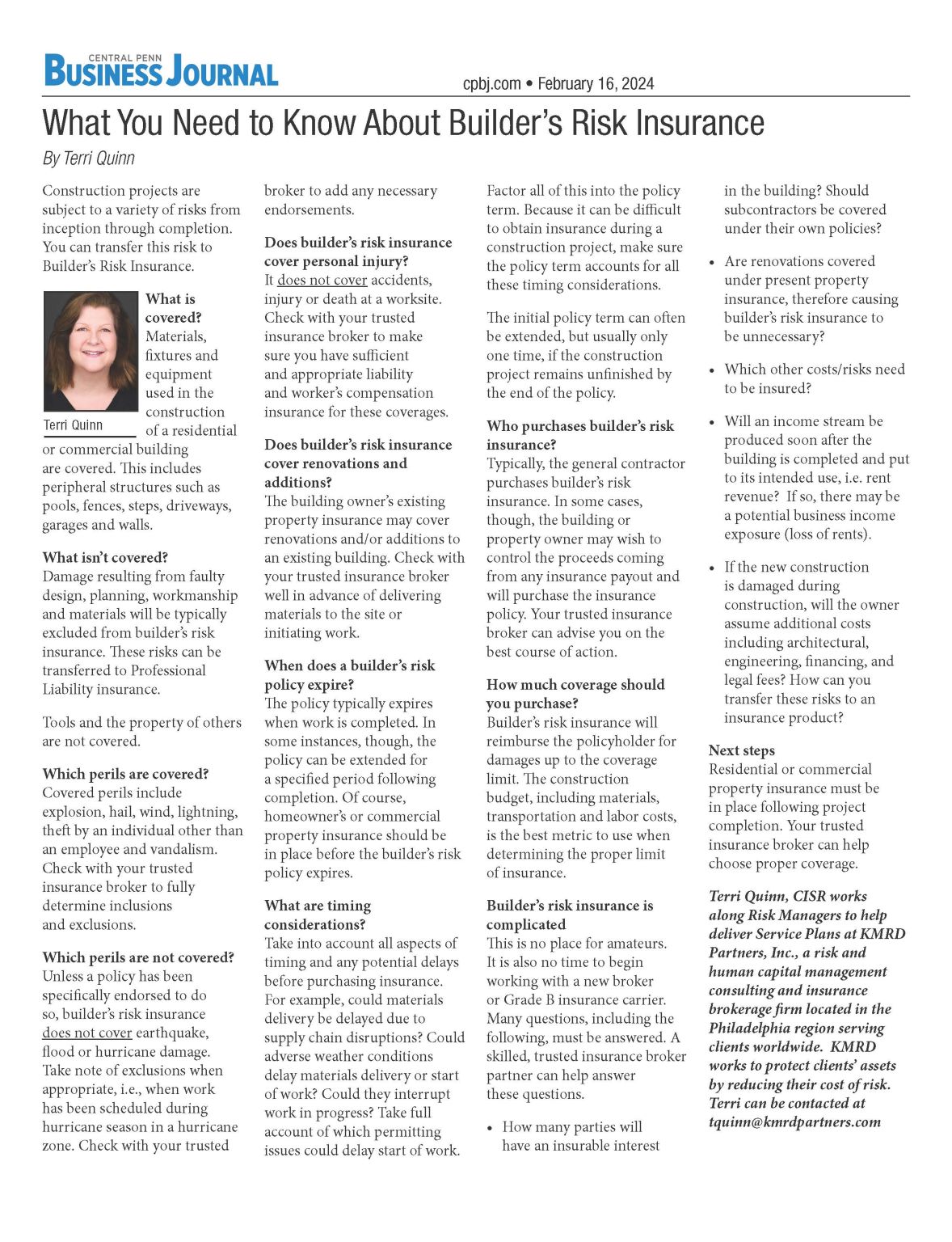 KMRD Partners, Inc. on LinkedIn: Theresa Quinn discusses the ins and ... KMRD Partners, Inc. on LinkedIn: Theresa Quinn discusses the ins and ...