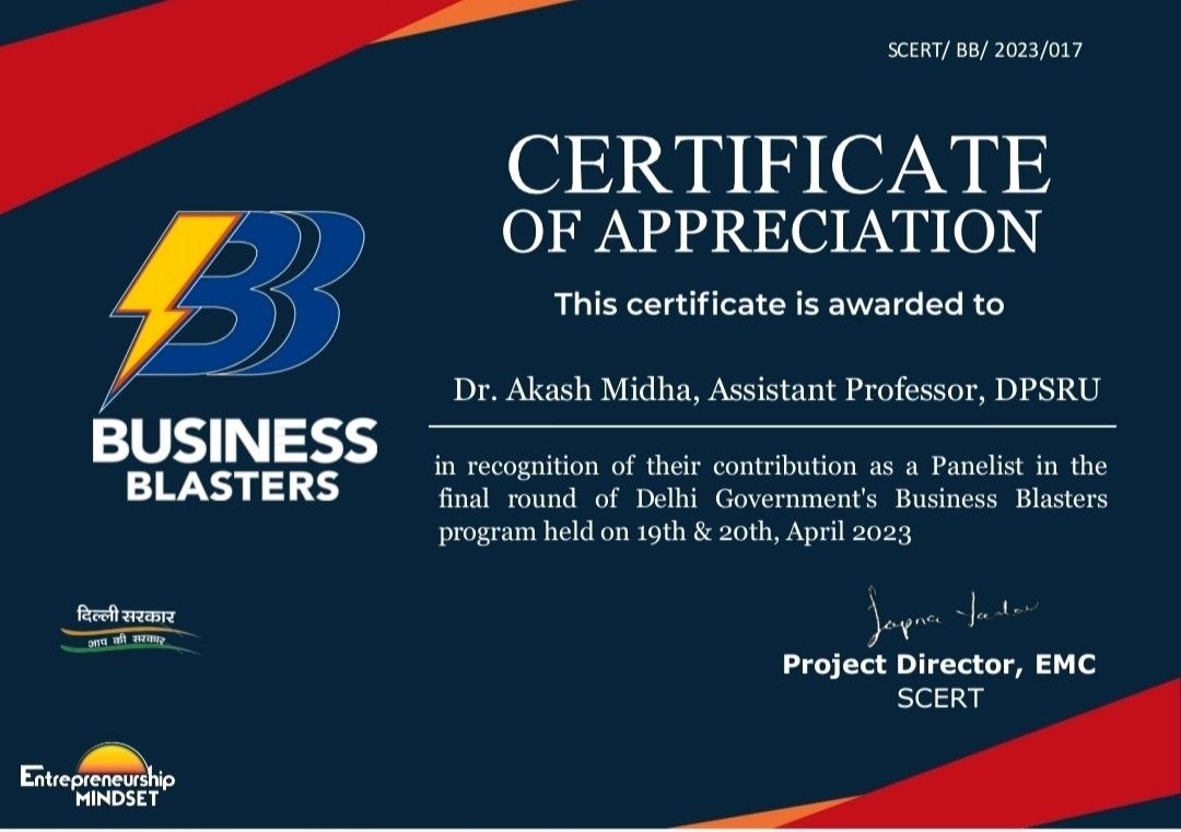 Dr. Akash Midha on LinkedIn: Invited as Panelist in Business Blasters ... Dr. Akash Midha on LinkedIn: Invited as Panelist in Business Blasters ...