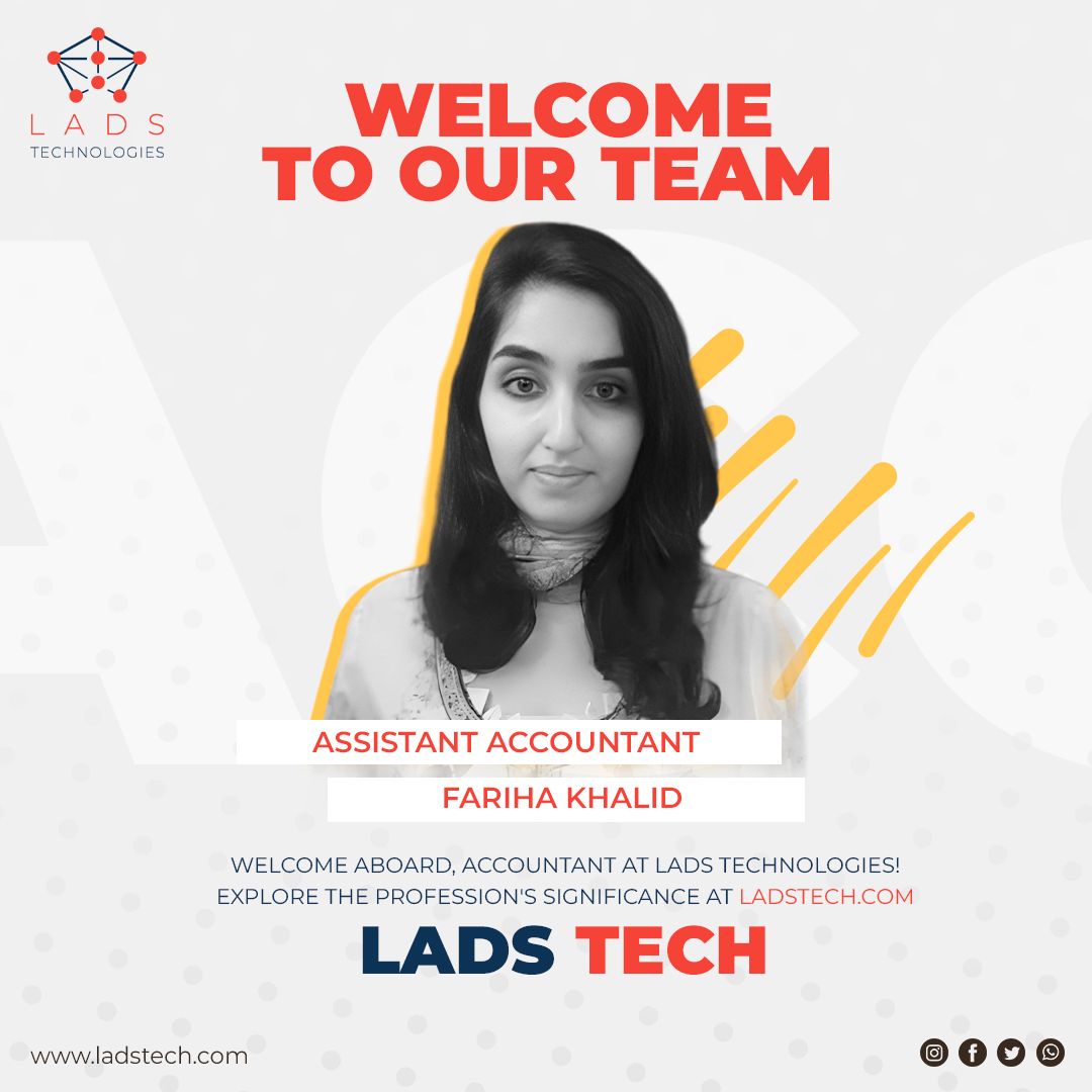 Lads Technologies on LinkedIn: #welcomeaboard #assistantaccountant # ... Lads Technologies on LinkedIn: #welcomeaboard #assistantaccountant # ...