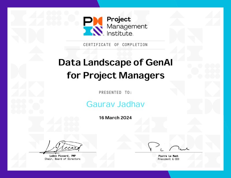 Gaurav Jadhav, CAPM® on LinkedIn: I’m happy to share that I’ve obtained ... Gaurav Jadhav, CAPM® on LinkedIn: I’m happy to share that I’ve obtained ...