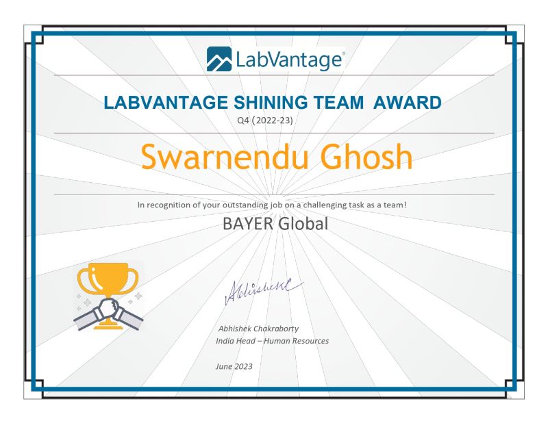 Swarnendu Ghosh on LinkedIn: Feeling excited to share an achievement ... Swarnendu Ghosh on LinkedIn: Feeling excited to share an achievement ...