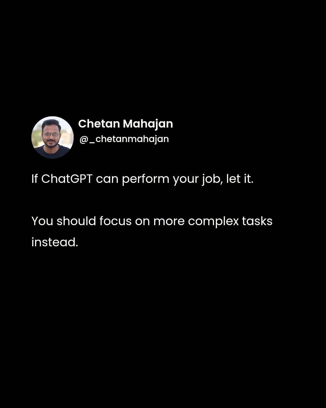Chetan Mahajan on LinkedIn: #chatgpt #ai #coding #programming Chetan Mahajan on LinkedIn: #chatgpt #ai #coding #programming