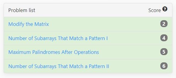 Akshat Madhavan on LinkedIn: #leetcode #weeklycontest #codingchampion # ... Akshat Madhavan on LinkedIn: #leetcode #weeklycontest #codingchampion # ...