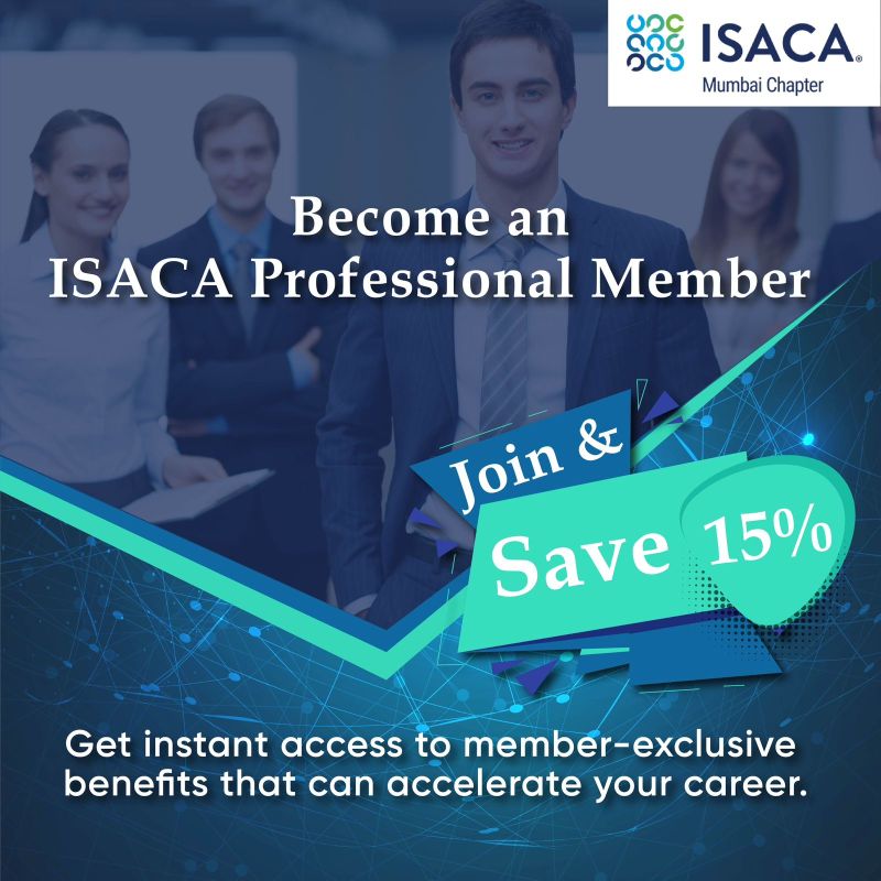 Get 15% off ISACA membership today! | ISACA Mumbai Chapter posted on ... Get 15% off ISACA membership today! | ISACA Mumbai Chapter posted on ...