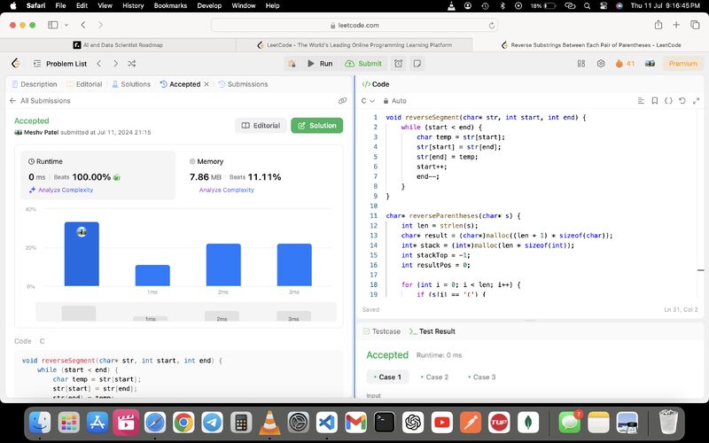 Day 46 of LeetCode challenge: Reverse Substrings | Meshv Patel posted ... Day 46 of LeetCode challenge: Reverse Substrings | Meshv Patel posted ...