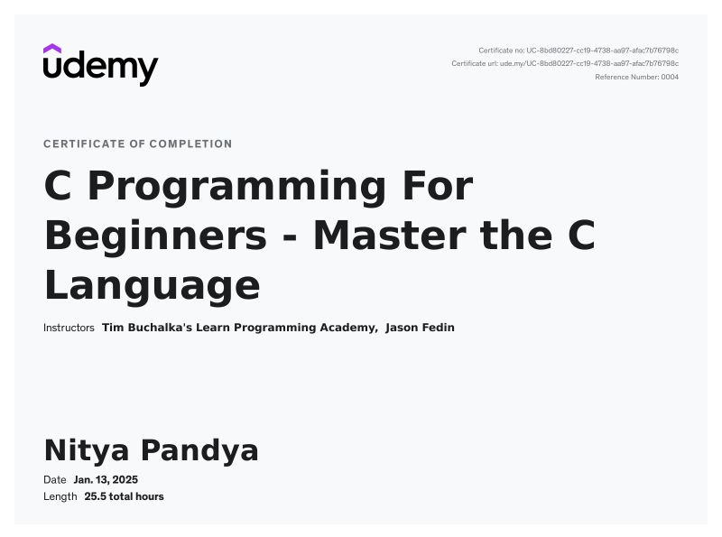 #programming #cprogramming #learning #udemycertificate # ... #programming #cprogramming #learning #udemycertificate # ...