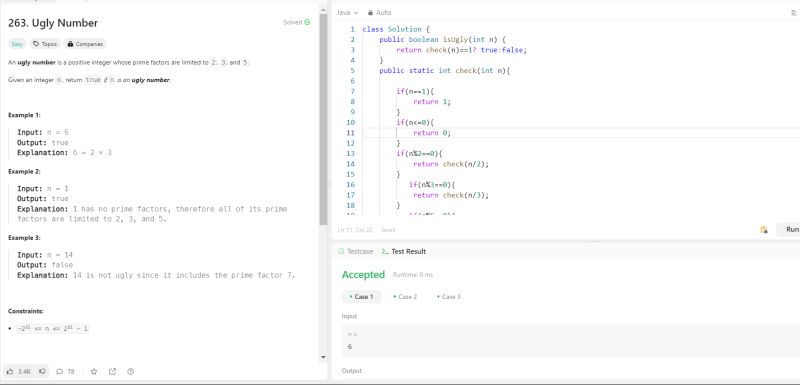 Adarsh Suman on LinkedIn: #day90 #leetcode263 Adarsh Suman on LinkedIn: #day90 #leetcode263