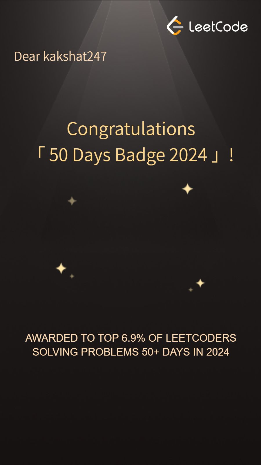 Kumar Akshat on LinkedIn: #milestone #leetcode #problemsolving Kumar Akshat on LinkedIn: #milestone #leetcode #problemsolving