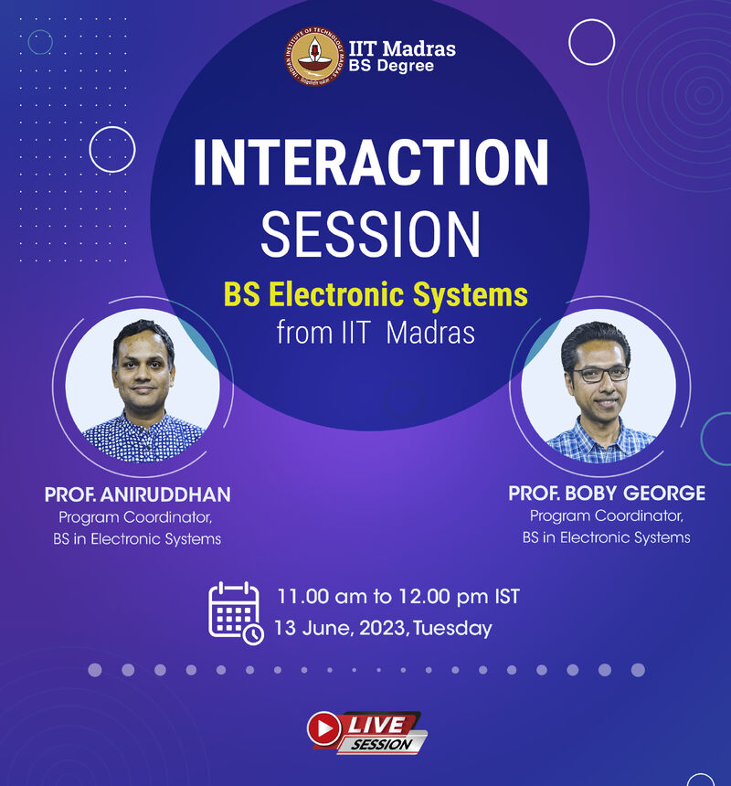 IIT Madras BS in Electronic Systems on LinkedIn: #iitmadras #bsdegree # ... IIT Madras BS in Electronic Systems on LinkedIn: #iitmadras #bsdegree # ...