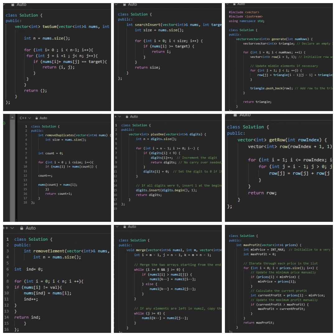 first 10 arrays leetcode problems | MUHAMMAD UMER first 10 arrays leetcode problems | MUHAMMAD UMER