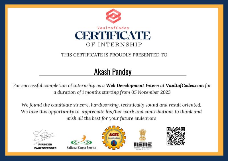 Akash Pandey on LinkedIn: #webdev #intern #opentowork Akash Pandey on LinkedIn: #webdev #intern #opentowork