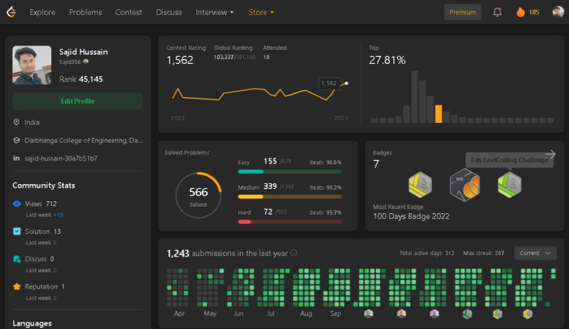 SAJID HUSSAIN on LinkedIn: #365daychallenge #leetcode #programming # ... SAJID HUSSAIN on LinkedIn: #365daychallenge #leetcode #programming # ...