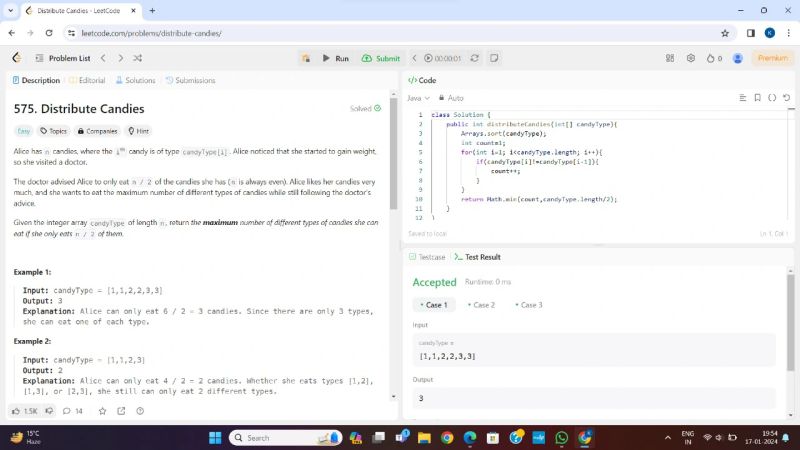 Day 51 of 100daysofcode challenge: distribute candies | Kajal Raj ... Day 51 of 100daysofcode challenge: distribute candies | Kajal Raj ...