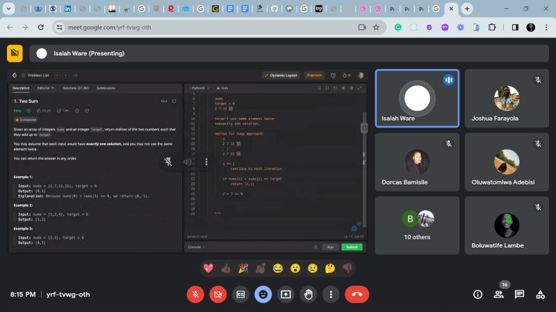 How to solve coding challenges with Isaiah Ware | Boluwatife Lambe ... How to solve coding challenges with Isaiah Ware | Boluwatife Lambe ...
