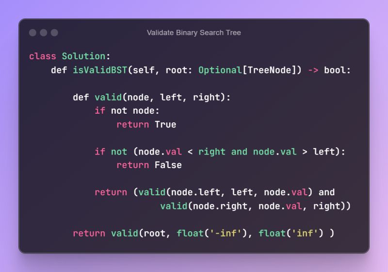 Mayur Gajbhiye on LinkedIn: š“ Validate Binary Search Tree- Leetcode 98 ... Mayur Gajbhiye on LinkedIn: š“ Validate Binary Search Tree- Leetcode 98 ...