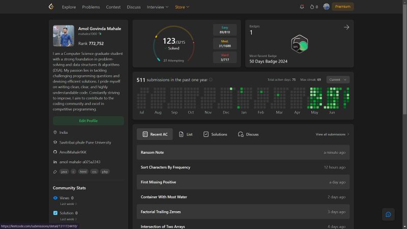 Amol Mahale on LinkedIn: #leetcode #codingchallenge #programming ... Amol Mahale on LinkedIn: #leetcode #codingchallenge #programming ...