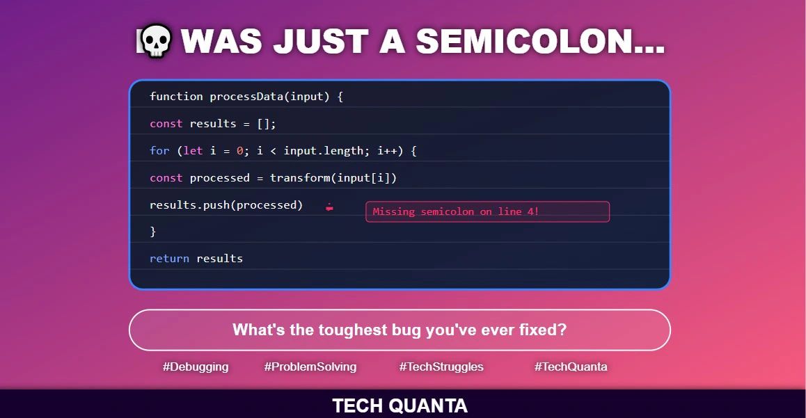 #debugging #problemsolving #techstruggles #techquanta | Tech Quanta ⚡ #debugging #problemsolving #techstruggles #techquanta | Tech Quanta ⚡
