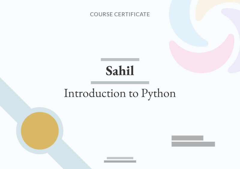 Sahil Brar on LinkedIn: #pythonprogramming #sololearn #certified #learning Sahil Brar on LinkedIn: #pythonprogramming #sololearn #certified #learning