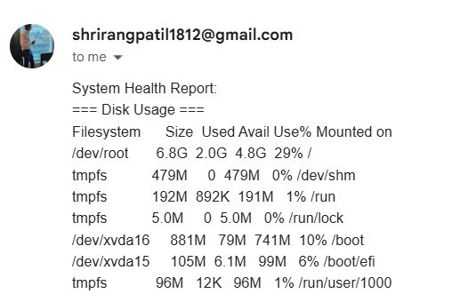 Automating System Health Monitoring with Bash. Bash script that ... Automating System Health Monitoring with Bash. Bash script that ...