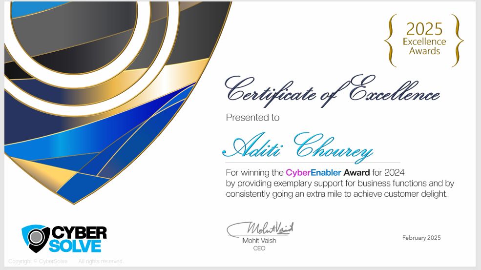 #cybersolve #cyberjubilee | Aditi Chourey Patidar #cybersolve #cyberjubilee | Aditi Chourey Patidar