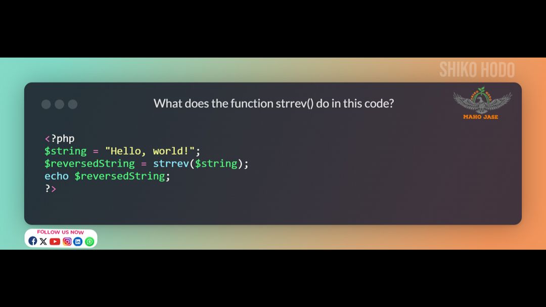 Maho Jase IT on LinkedIn: #php #strings #coding #webdevelopment # ... Maho Jase IT on LinkedIn: #php #strings #coding #webdevelopment # ...