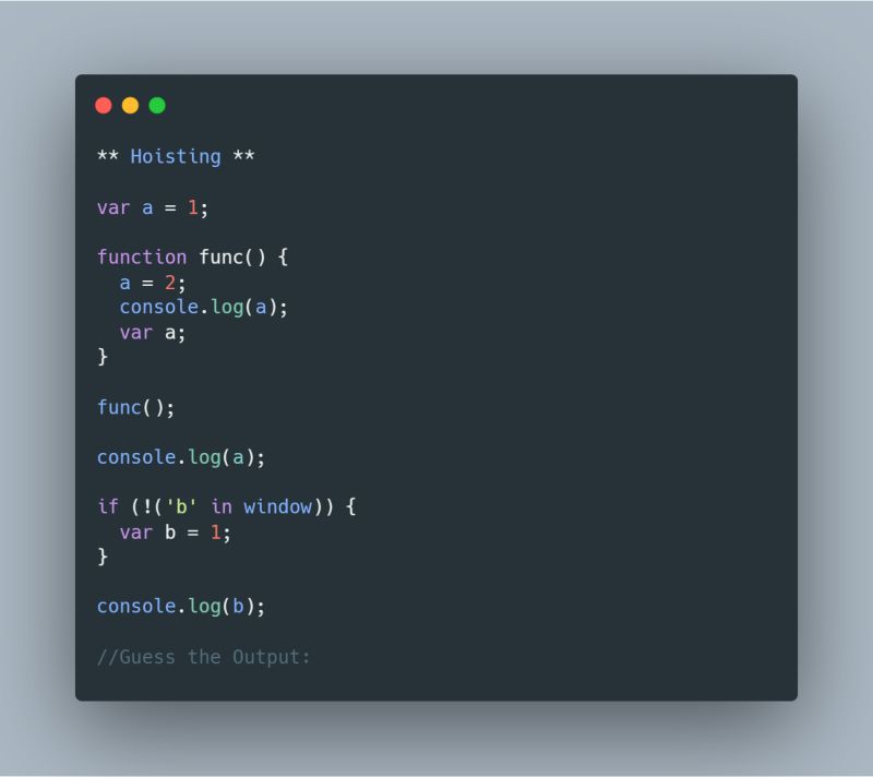 100daysofcodechallenge: Hoisting in JavaScript | Aman Vyas posted on ... 100daysofcodechallenge: Hoisting in JavaScript | Aman Vyas posted on ...