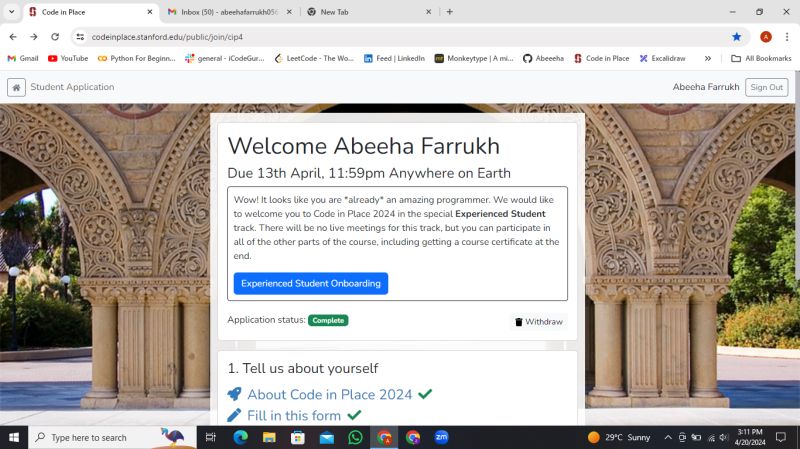 Abeeha Farrukh on LinkedIn: #whole_team #stanfordbound #grateful # ... Abeeha Farrukh on LinkedIn: #whole_team #stanfordbound #grateful # ...
