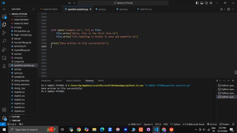 Subham Shashwat on LinkedIn: #pythonprogramming #filehandling # ... Subham Shashwat on LinkedIn: #pythonprogramming #filehandling # ...