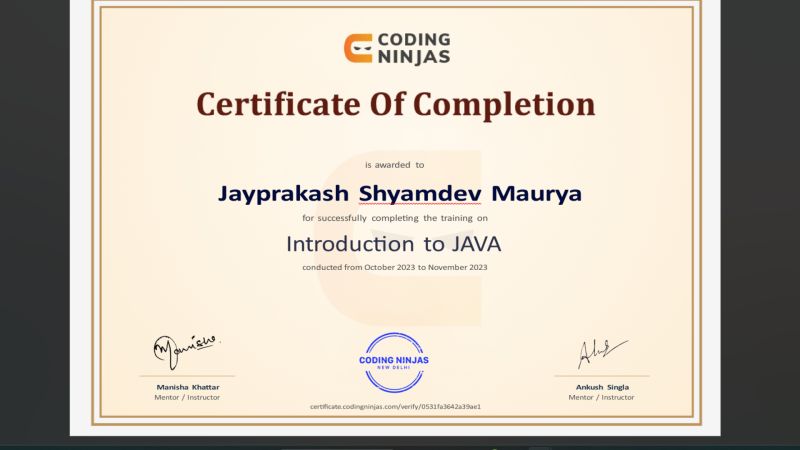 Jayprakash Maurya on LinkedIn: #codingninjas #javaprogramming #learning ... Jayprakash Maurya on LinkedIn: #codingninjas #javaprogramming #learning ...