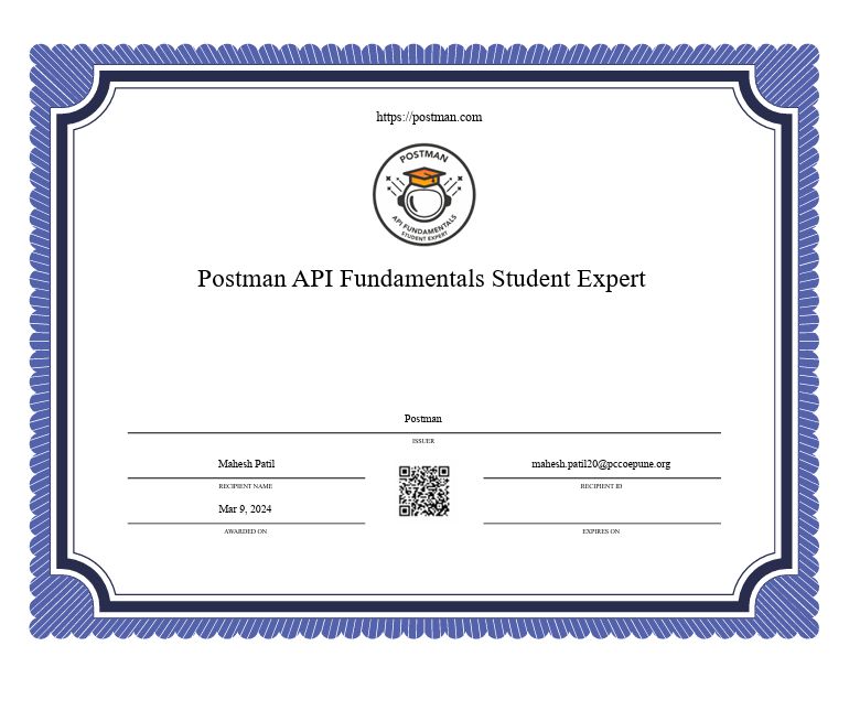 Mahesh Patil on LinkedIn: #postmanstudent #postman #geeksforgeeks #api ... Mahesh Patil on LinkedIn: #postmanstudent #postman #geeksforgeeks #api ...