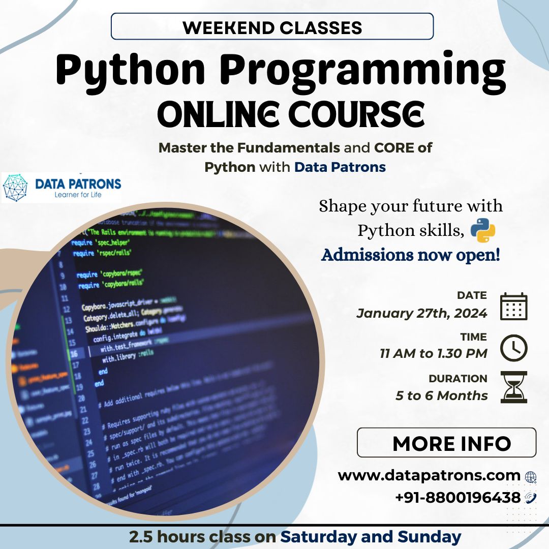 Learn Python with Data Patrons | Data Patrons posted on the topic ... Learn Python with Data Patrons | Data Patrons posted on the topic ...