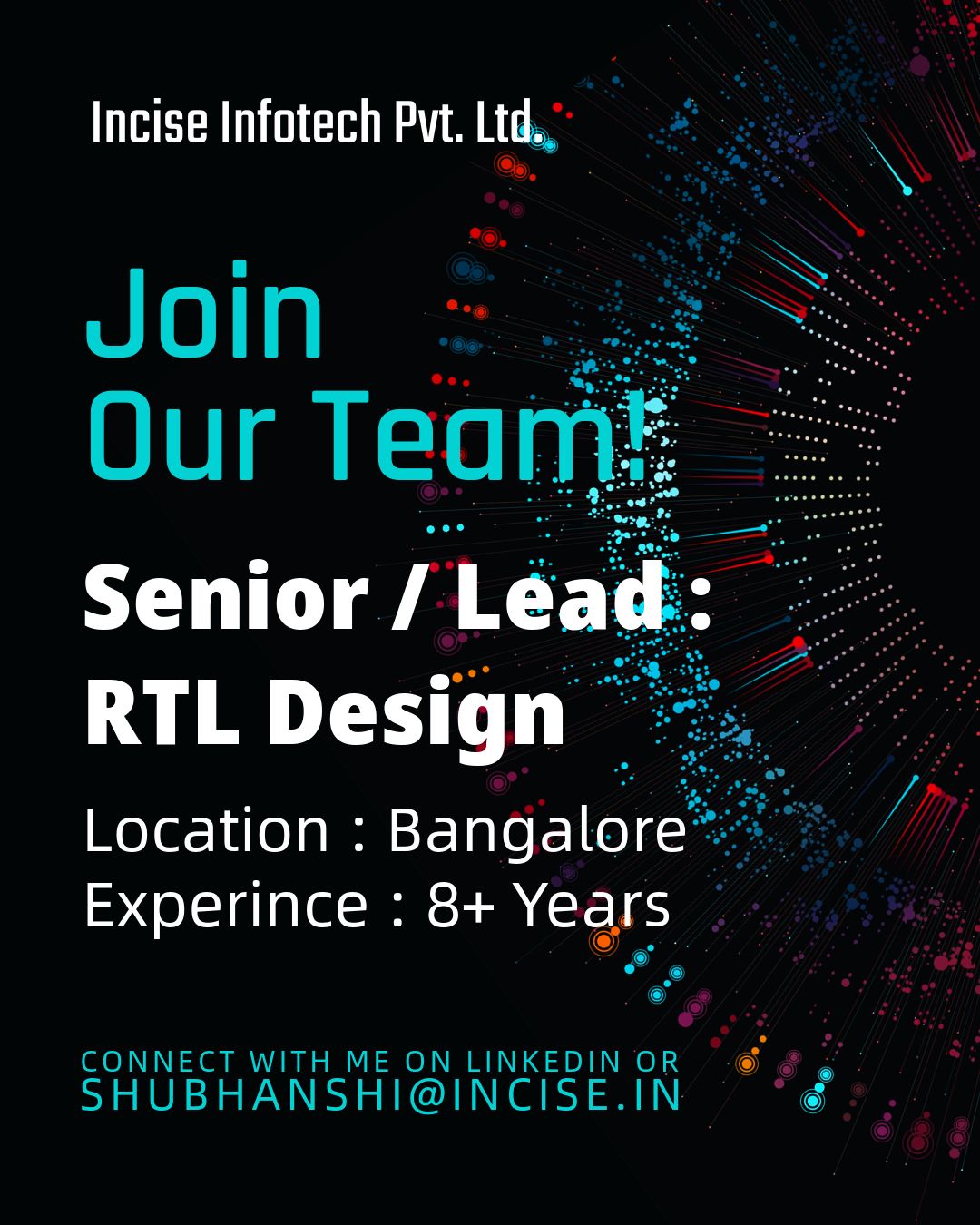 Shubhanshi Incise on LinkedIn: #rtl #exp #bangalore #incise #rtl # ... Shubhanshi Incise on LinkedIn: #rtl #exp #bangalore #incise #rtl # ...