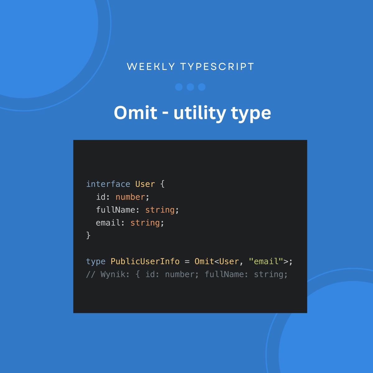 Dominik N. na LinkedIn: #typescript #weeklytypescript Dominik N. na LinkedIn: #typescript #weeklytypescript