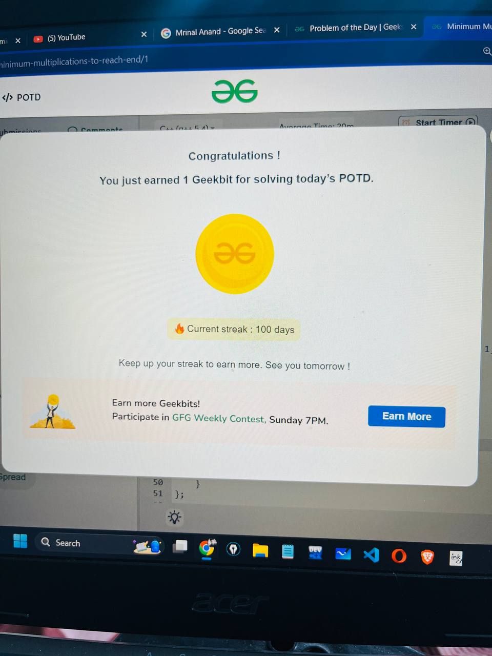 Mrinal A. on LinkedIn: #100daysofcode #geeksforgeeks #codingjourney # ... Mrinal A. on LinkedIn: #100daysofcode #geeksforgeeks #codingjourney # ...