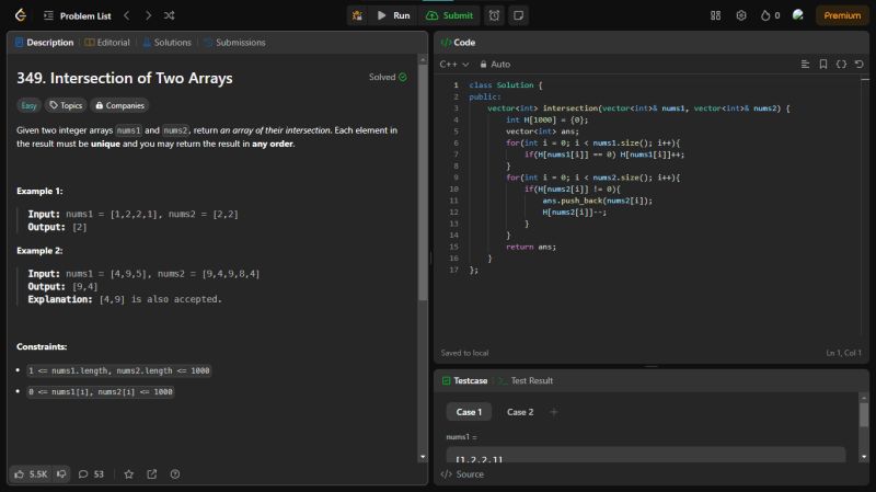 Day 28 of #100daysofcodechallenge: 'Intersection of Two Arrays' | Utsav ... Day 28 of #100daysofcodechallenge: 'Intersection of Two Arrays' | Utsav ...
