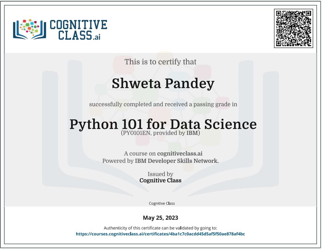shweta pandey on LinkedIn: #python #datascience #ibm shweta pandey on LinkedIn: #python #datascience #ibm