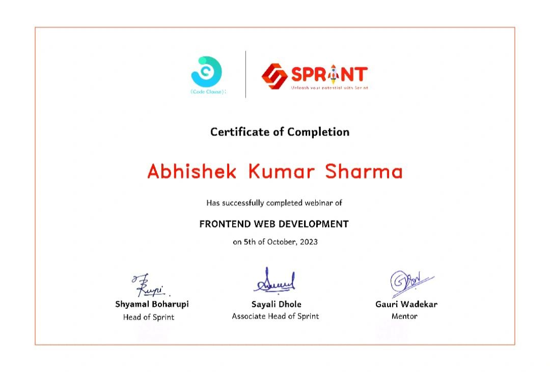 Abhishek Kumar Sharma posted on LinkedIn Abhishek Kumar Sharma posted on LinkedIn