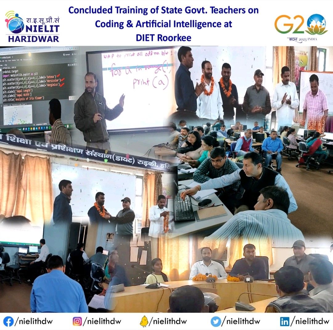 NIELIT Haridwar conducted training programme on NIELIT Haridwar conducted training programme on