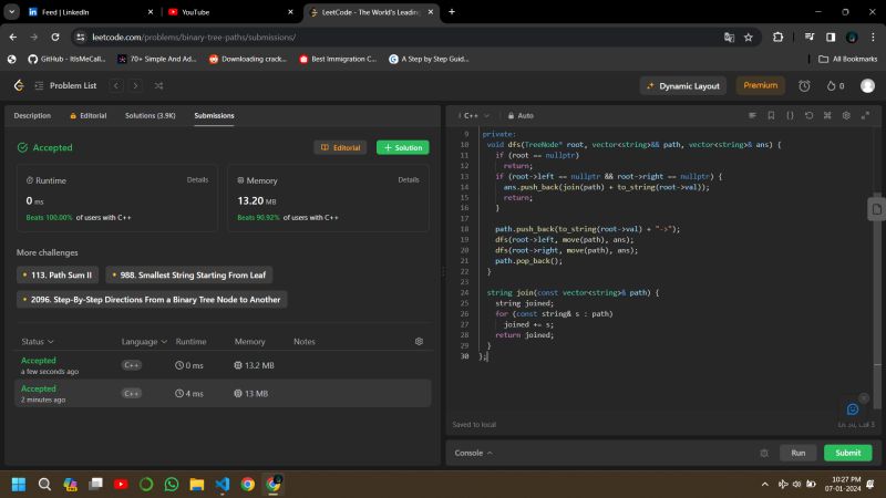 Day 82/100 of edSlash DSA Challenge on LeetCode | Farhan Khan posted on ... Day 82/100 of edSlash DSA Challenge on LeetCode | Farhan Khan posted on ...