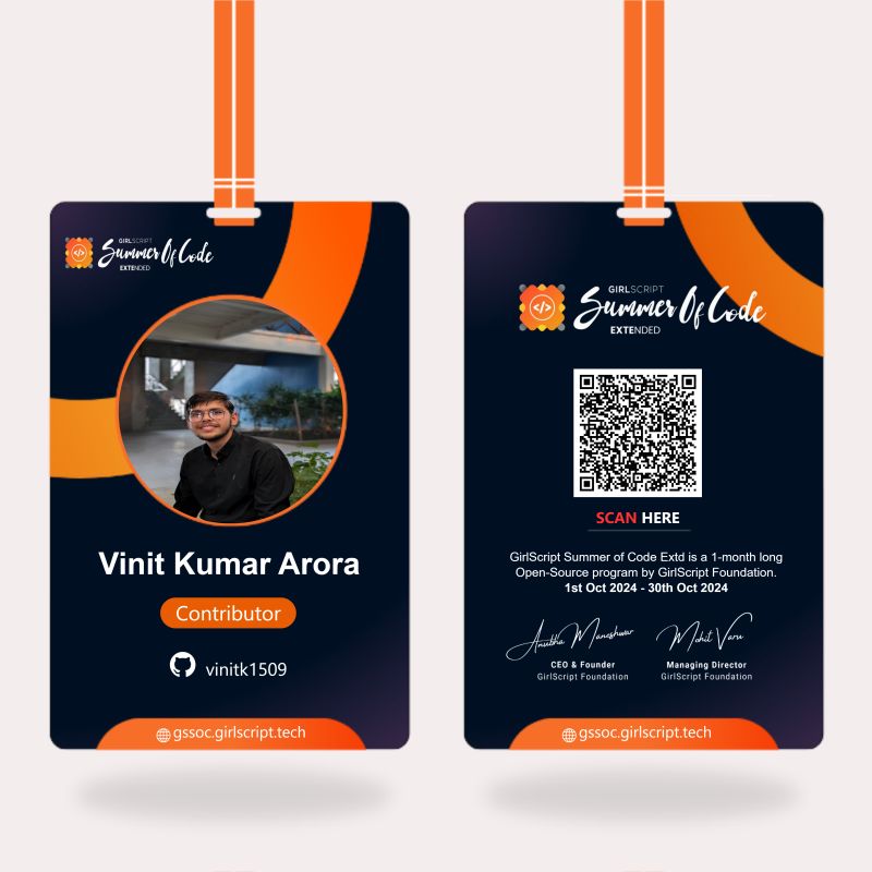 Vinit Kumar Arora on LinkedIn: #gssoc24 #opensource #girlscript # ... Vinit Kumar Arora on LinkedIn: #gssoc24 #opensource #girlscript # ...