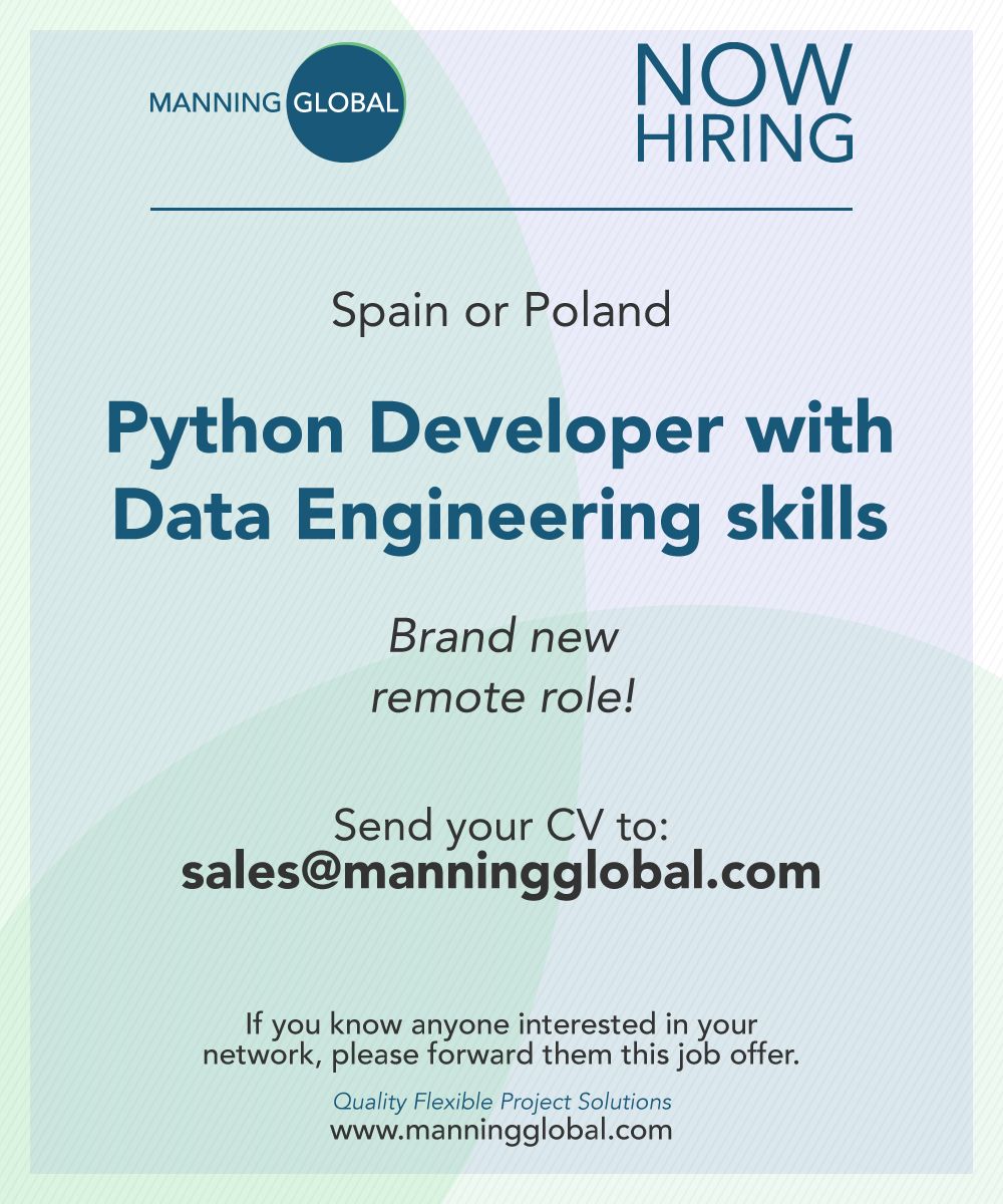 Manning Global AG on LinkedIn: #python #backenddeveloper #aws # ... Manning Global AG on LinkedIn: #python #backenddeveloper #aws # ...