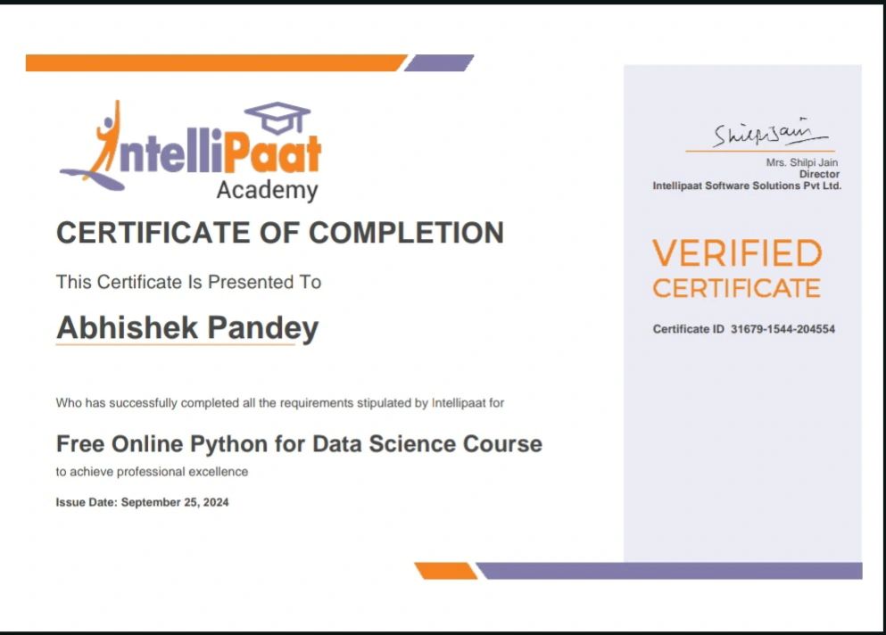 ABHISHEK PANDEY on LinkedIn: hii everyone, I have completed a course on ... ABHISHEK PANDEY on LinkedIn: hii everyone, I have completed a course on ...